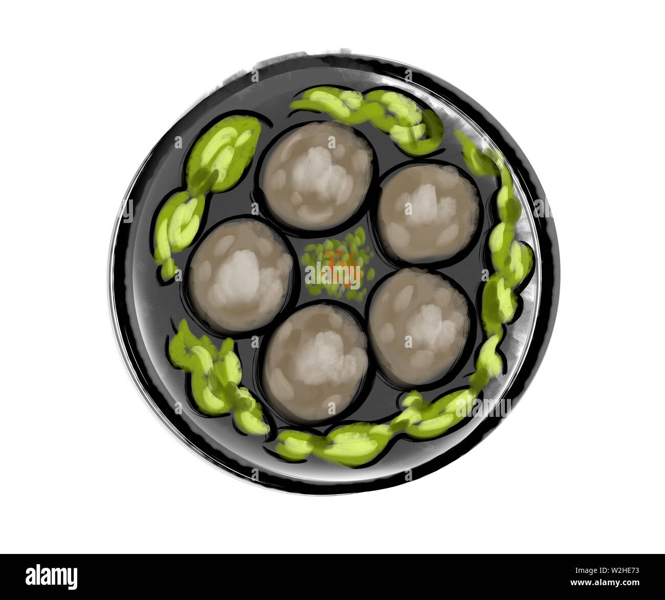 Delicious Chinese gourmet beef balls Stock Photo - Alamy