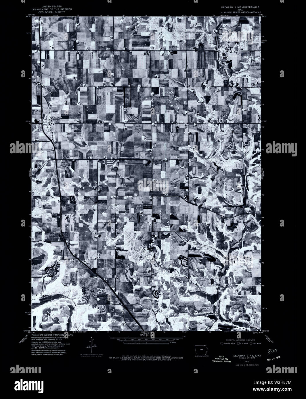 Map of decorah hi-res stock photography and images - Alamy