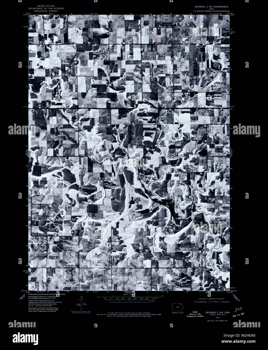 Map of decorah hi-res stock photography and images - Alamy