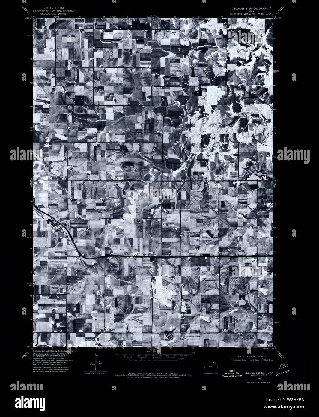 Decorah map hi-res stock photography and images - Alamy