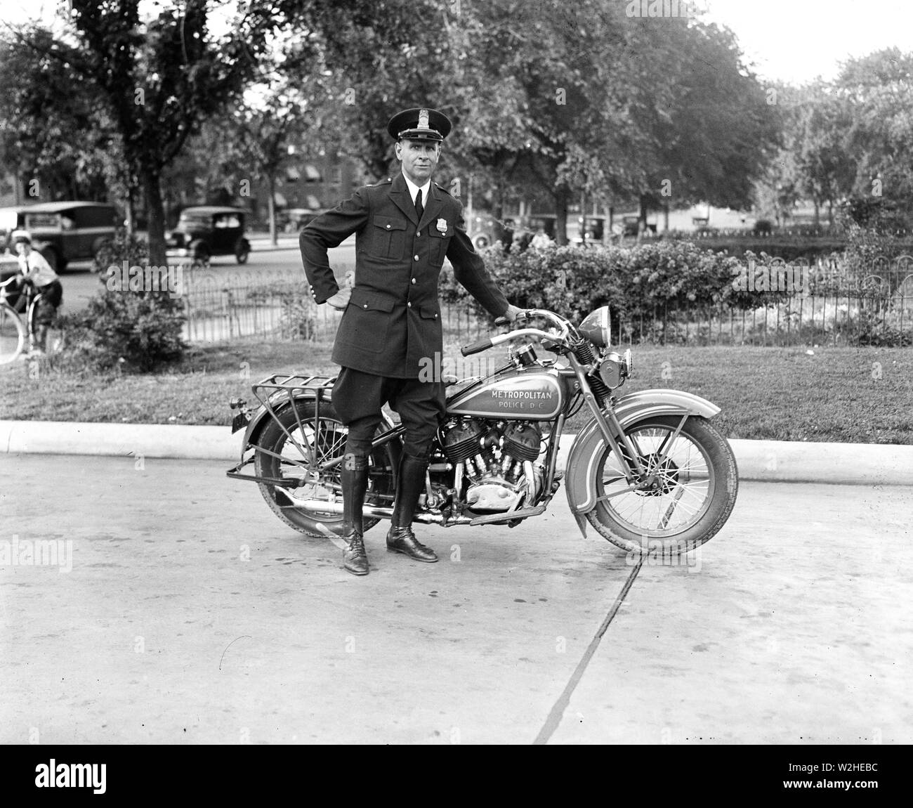 Metropolitan police officer on motorcycle. Washington, D.C. ca. 1932 ...