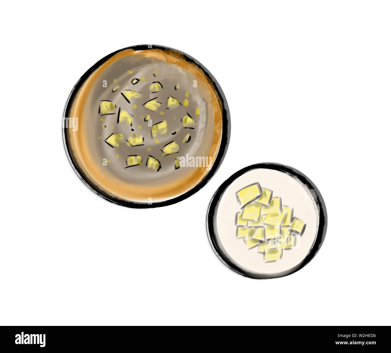 Delicious Chinese gourmet milk skin Stock Photo - Alamy