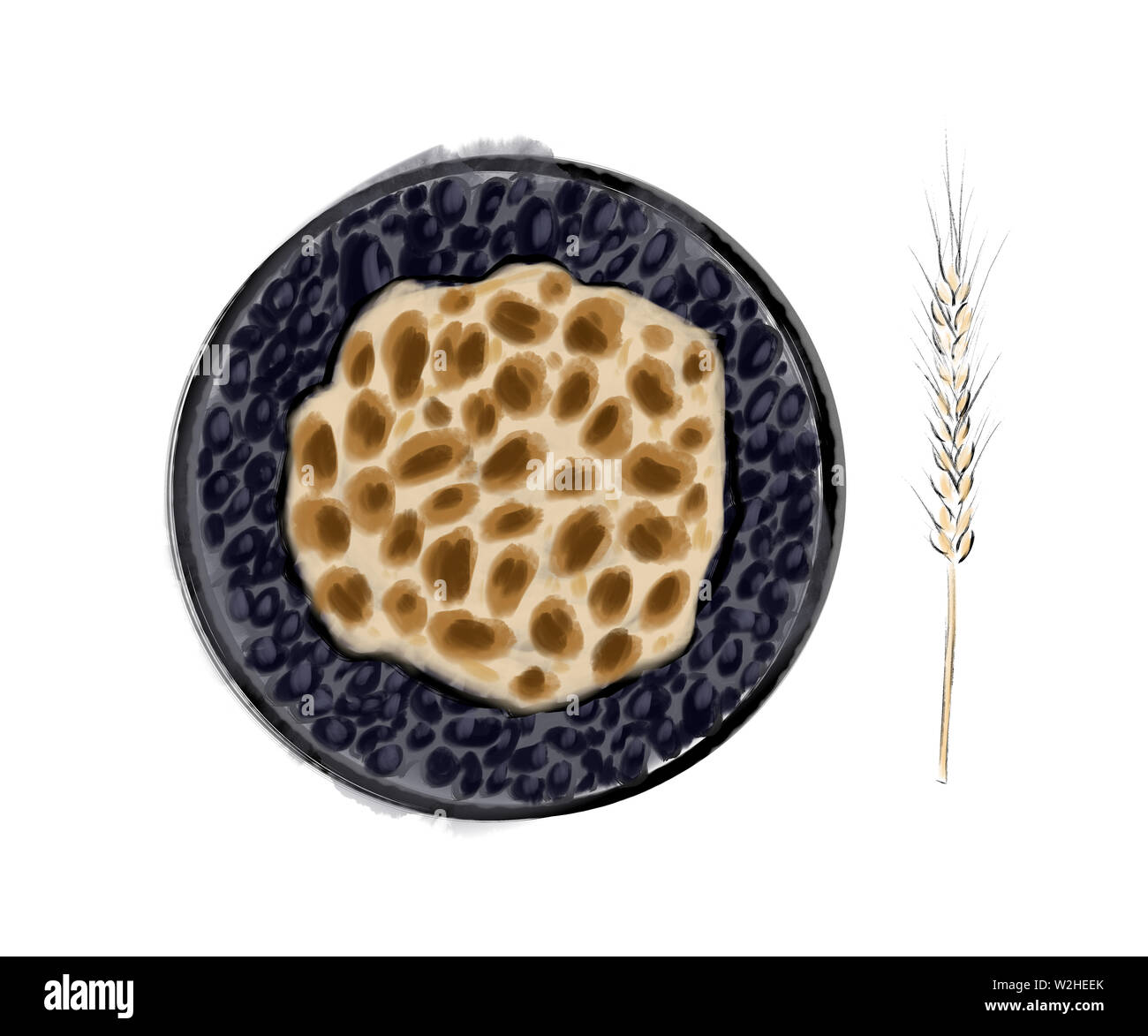 Delicious Chinese food stone cake Stock Photo - Alamy