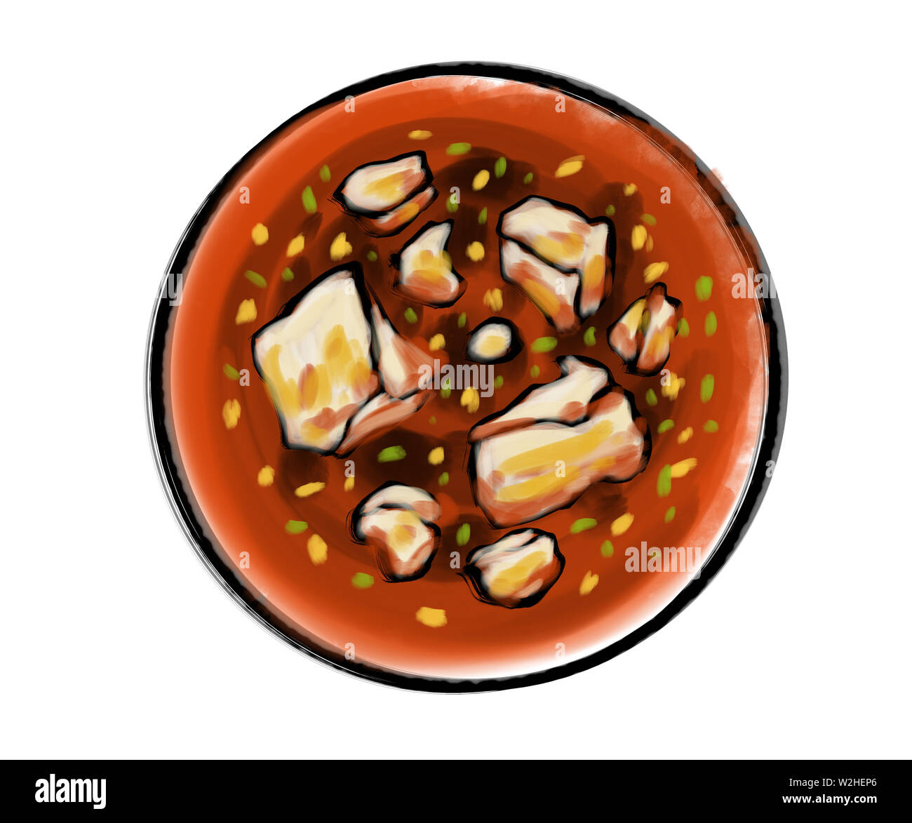 Delicious Chinese food Dou Hua Stock Photo - Alamy