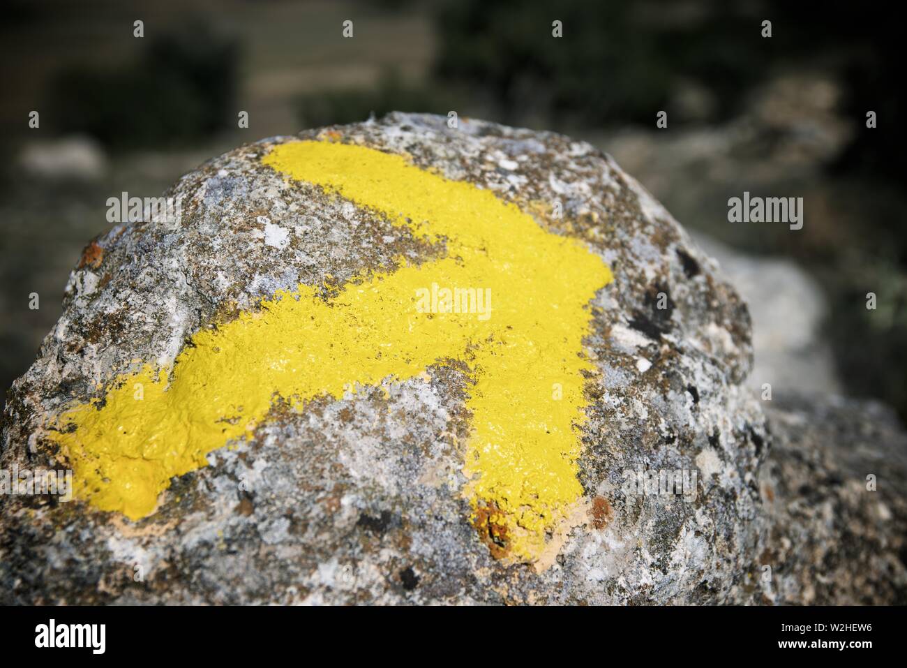 Arrow on natural stone hi-res stock photography and images - Alamy