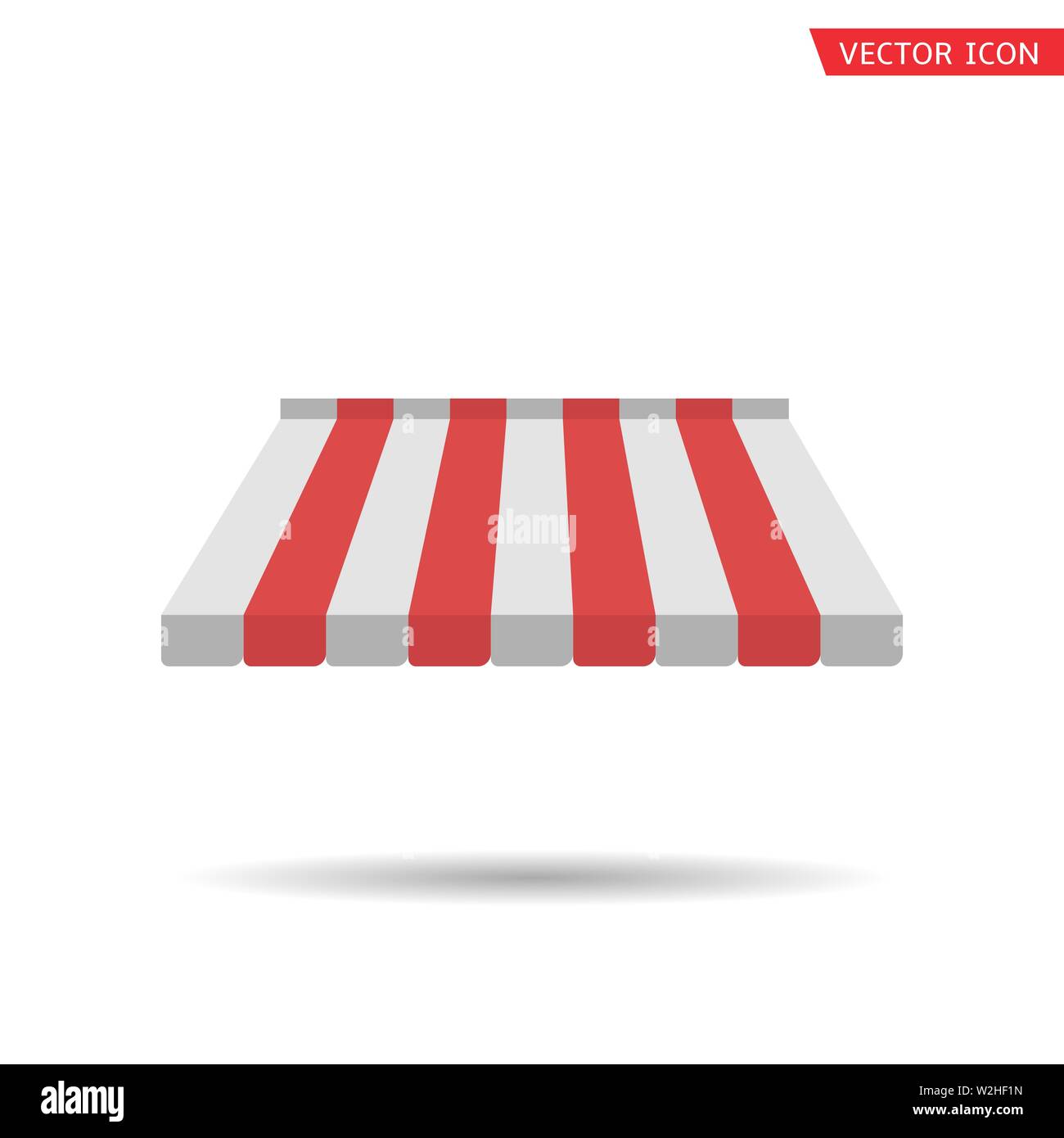 Shop front striped tent Stock Vector Images - Alamy