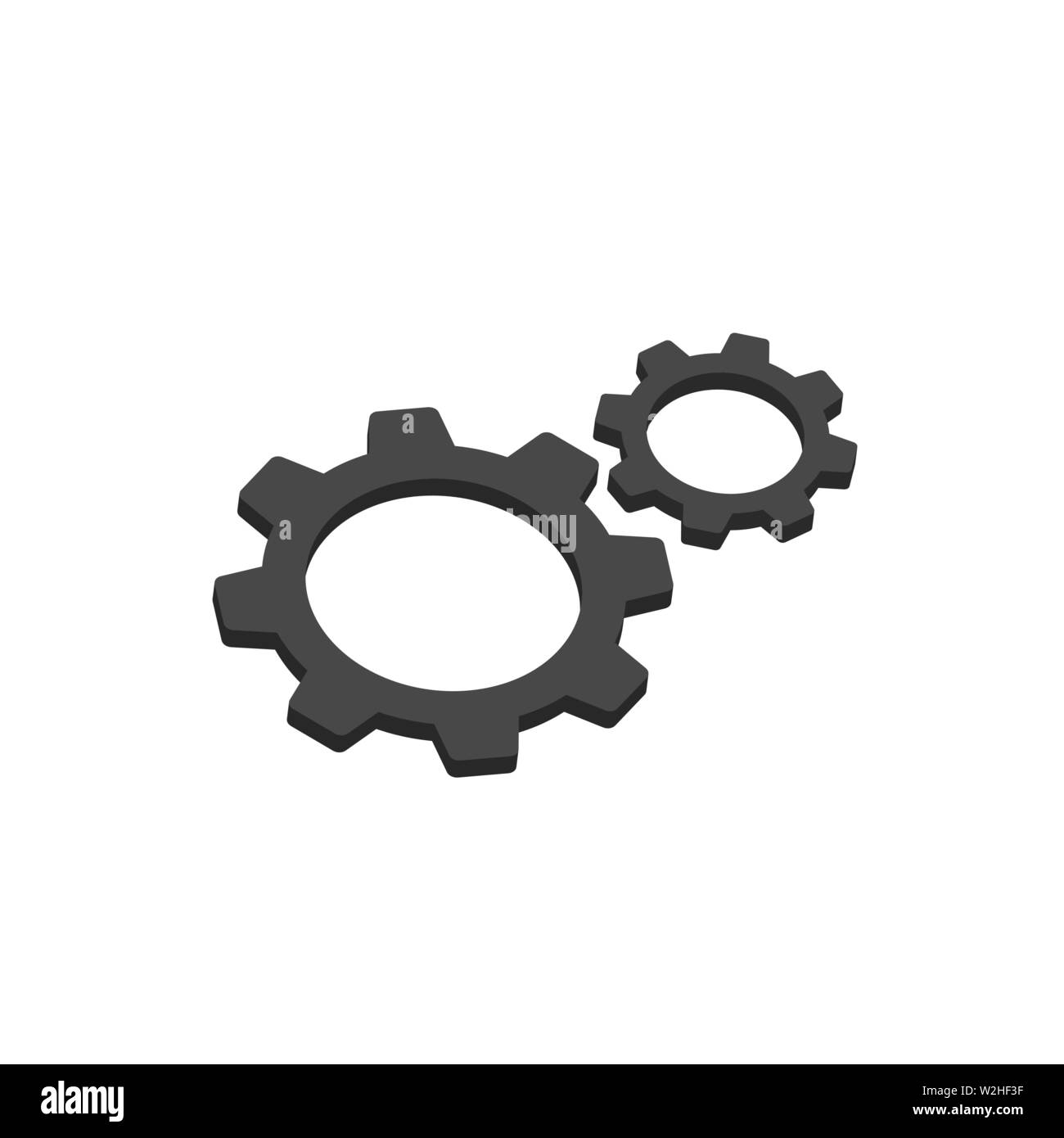 Gears icon. Technology symbol, communication concept Vector Stock ...