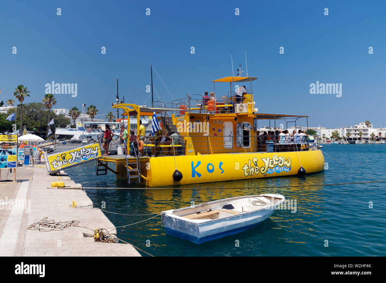 Yellow Submarine Tourist Boat Kos Town Harbour Kos Island