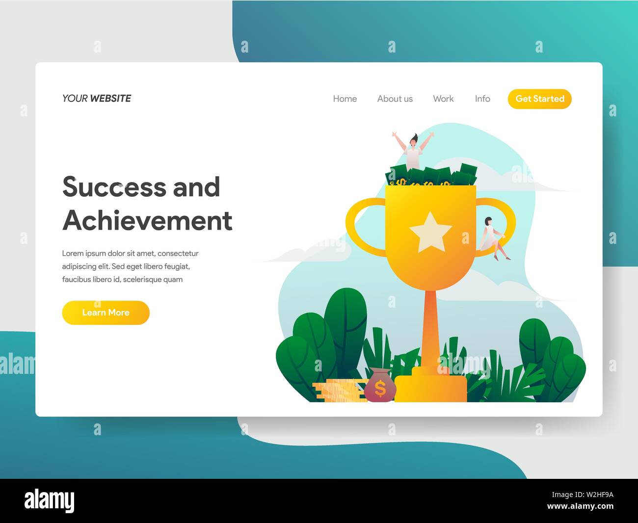 Achieve victory Stock Vector Images - Alamy