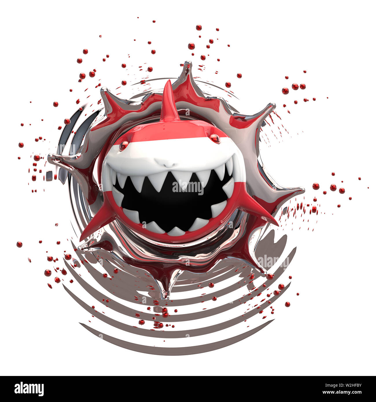 Shark concept - 3D Illustration Stock Photo - Alamy