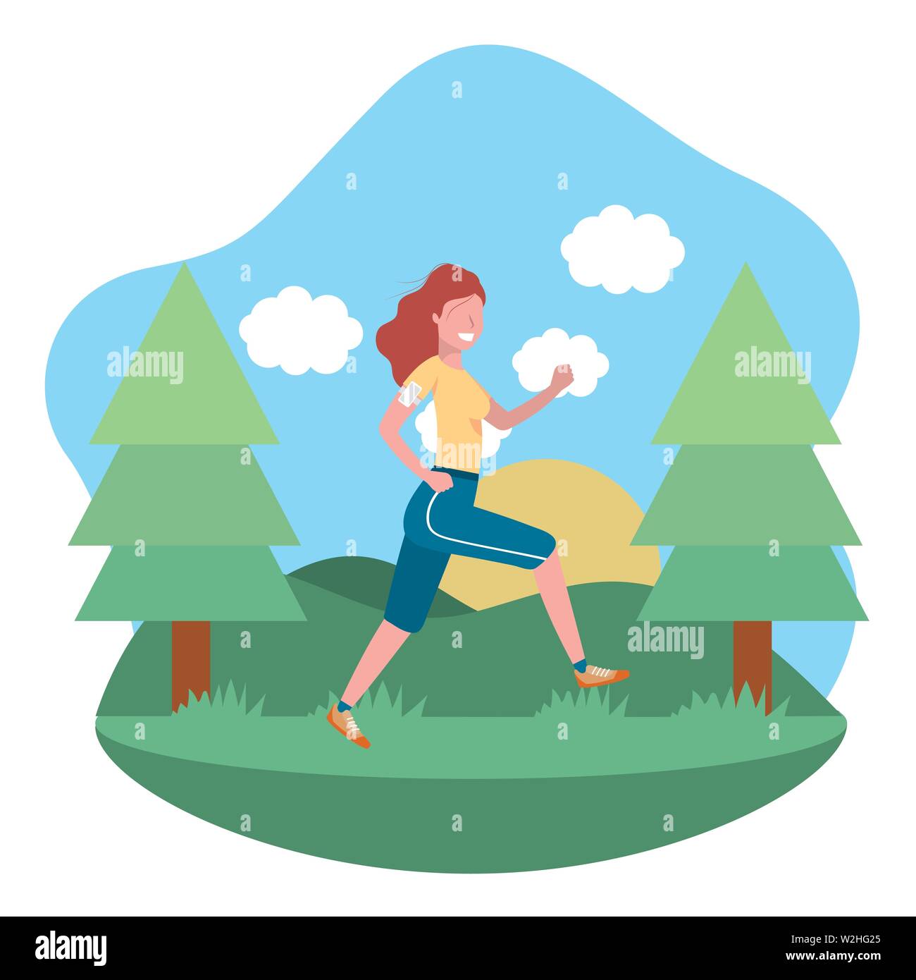 fitness exercise woman running workout healthy fit lifestyle outdoor ...