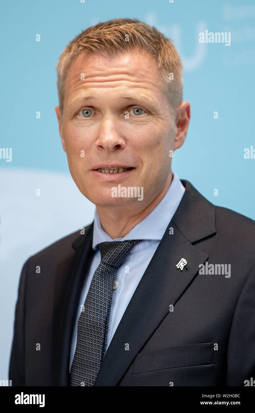 Cottbus, Germany. 08th July, 2019. Dirk Geisinger, CEO of Rolls-Royce ...