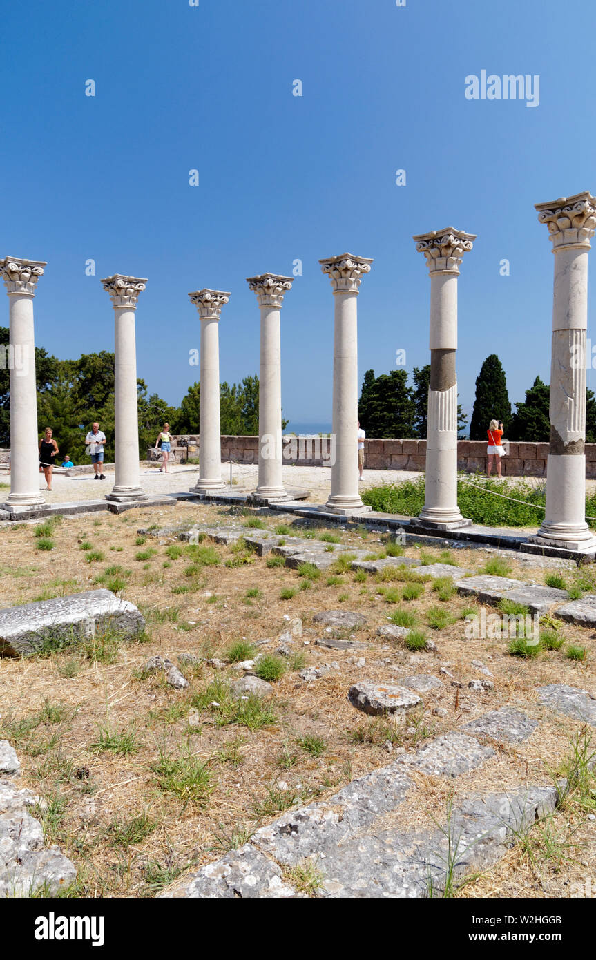 The Corinthian Temple of Apollo, Asklepion, Kos Island, Dodecanese ...