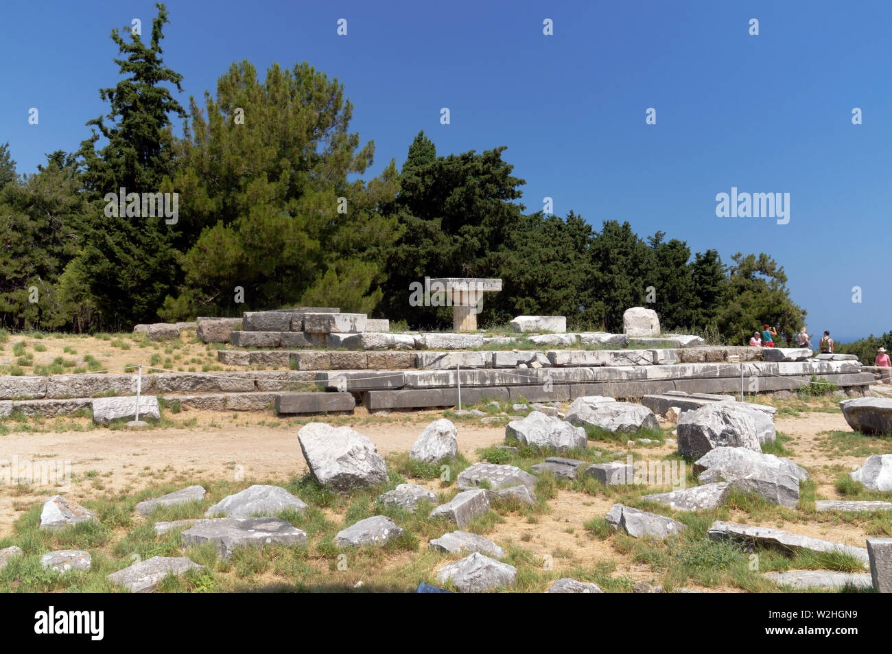 The Doric Temple of Asklepios, The Asklepion, Kos Island, Dodecanese ...