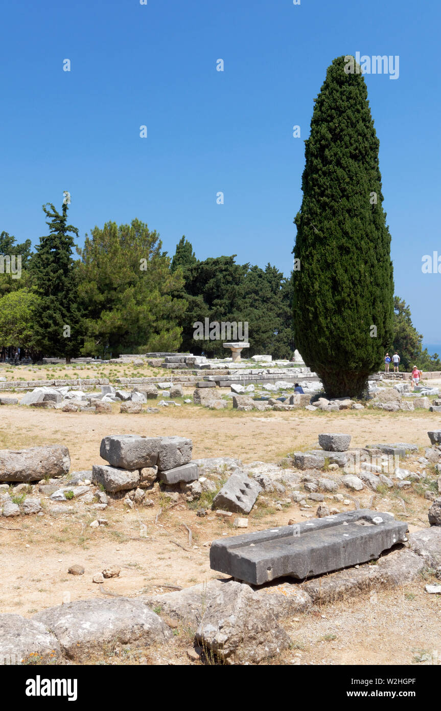 The Doric Temple of Asklepios, The Asklepion, Kos Island, Dodecanese ...