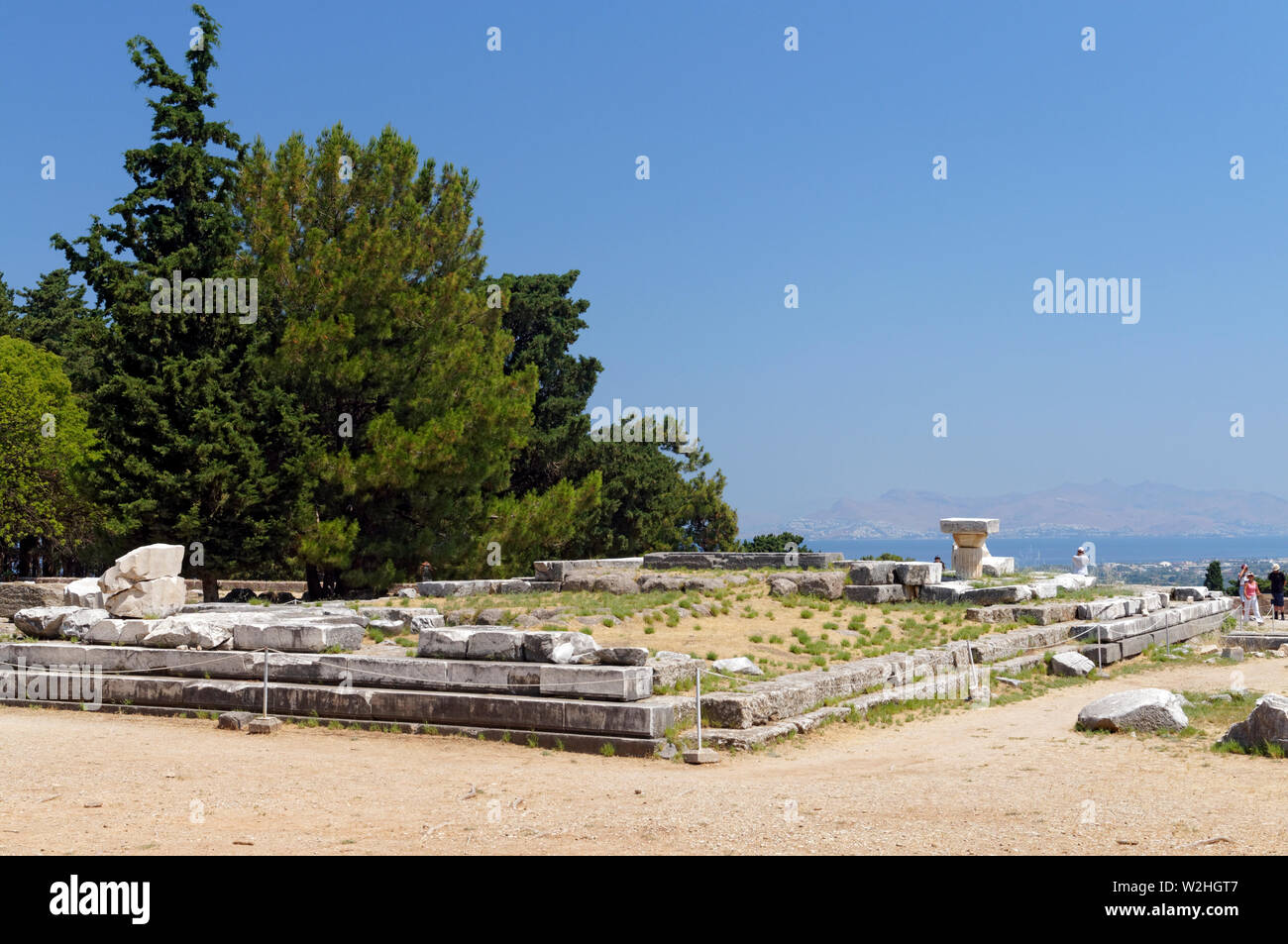The Doric Temple of Asklepios, The Asklepion, Kos Island, Dodecanese ...
