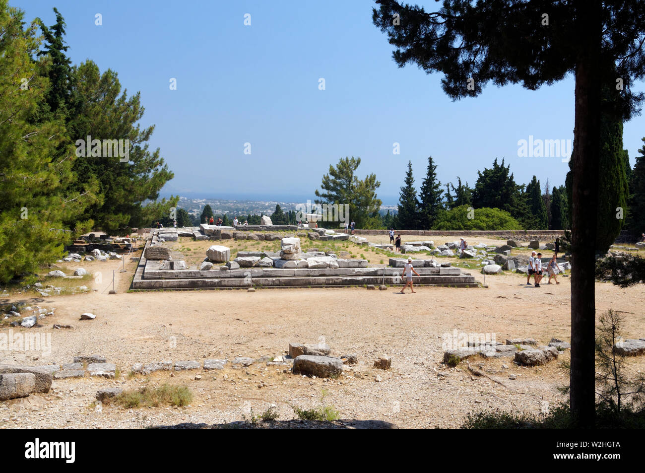 The Doric Temple of Asklepios, The Asklepion, Kos Island, Dodecanese ...