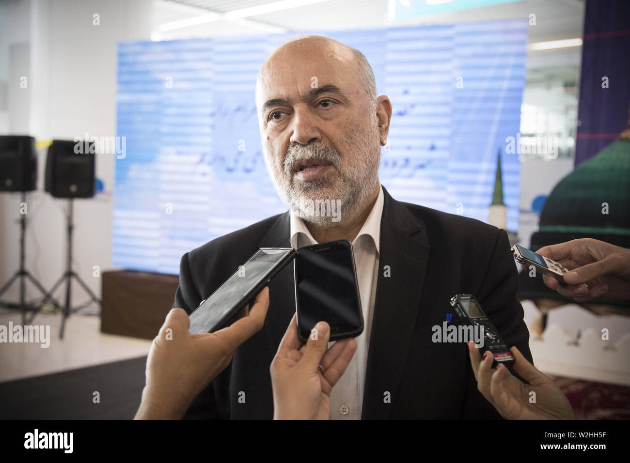 Tehran, Tehran, IRAN. 8th July, 2019. Head of Iran Civil Aviation ...