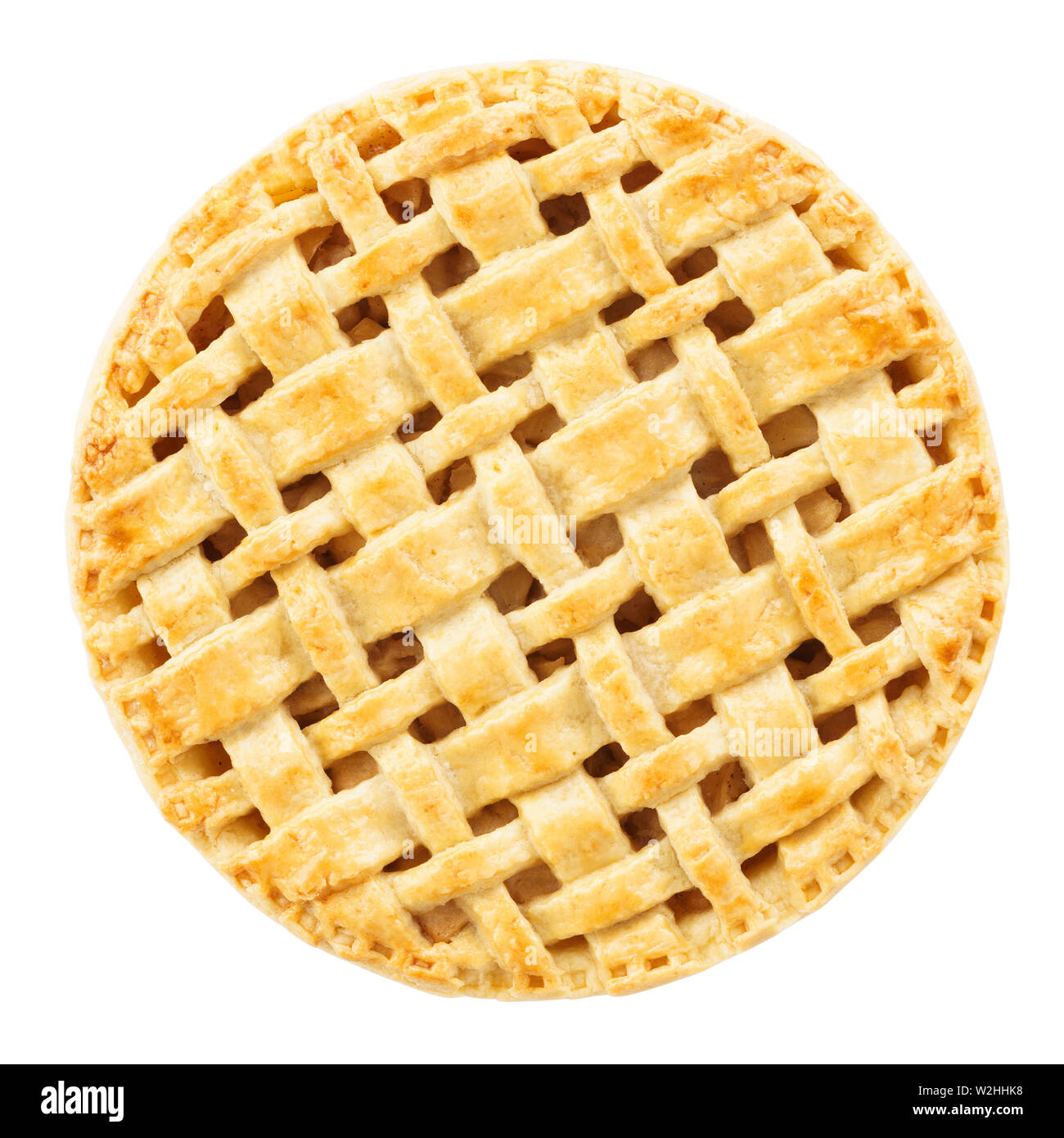 Tasty homemade apple pie isolated on white background Stock Photo - Alamy
