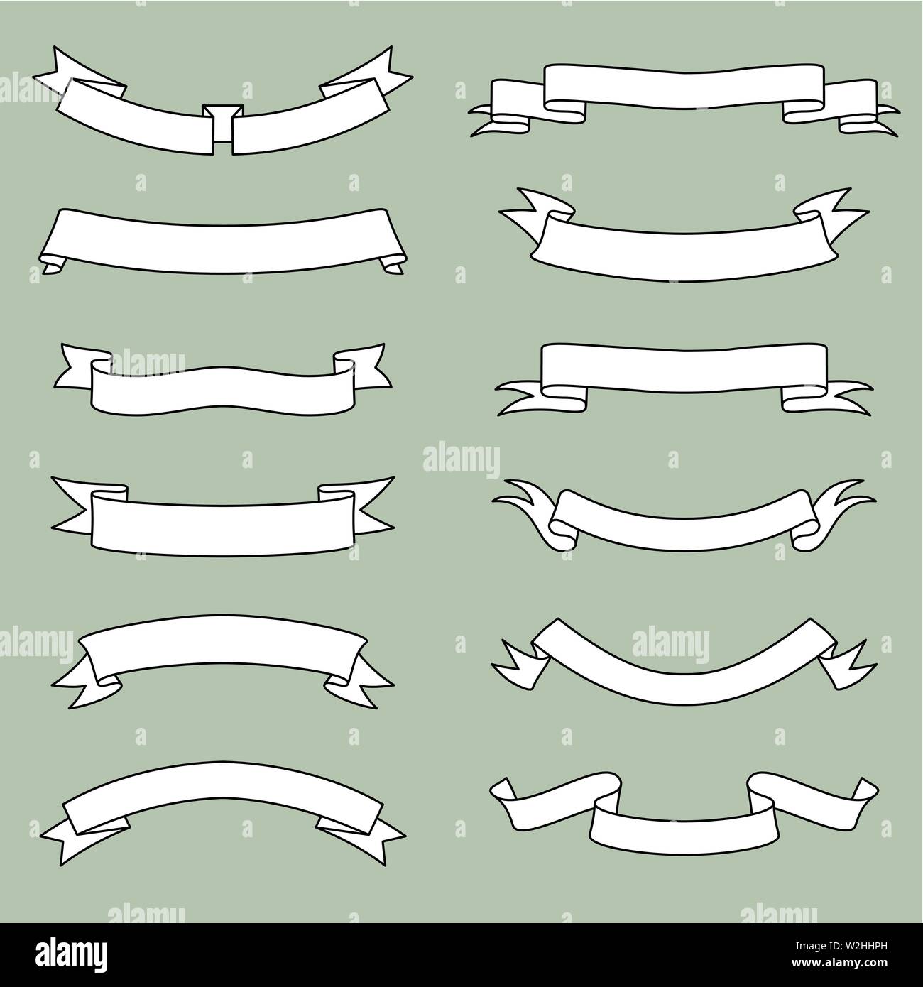 Paper scroll text linear Stock Vector Images - Alamy