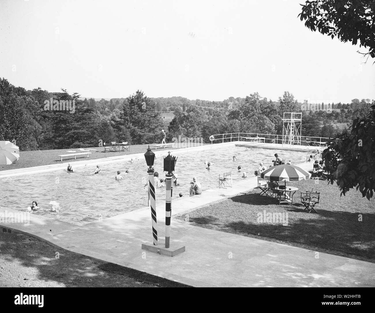 1930s community swimming pool hi-res stock photography and images - Alamy