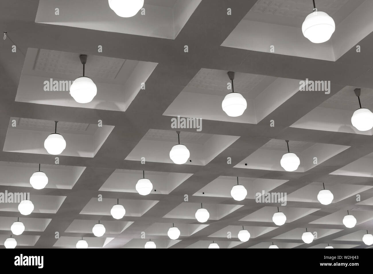 Beautiful ceiling in the Banquet hall. Contemporary interior design ...