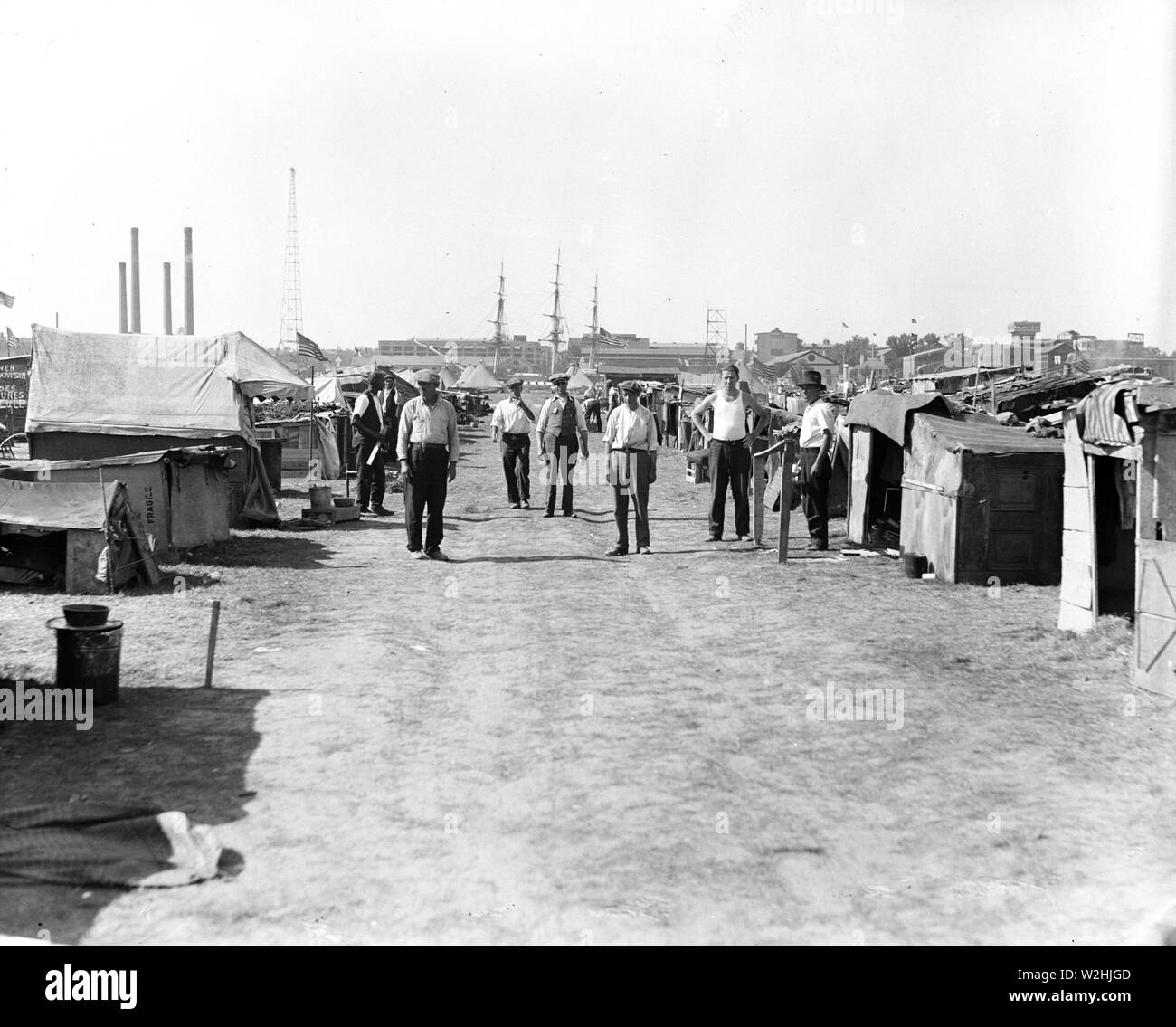 Bonus Army camp, Anacostia, Washington, D.C.? ca. 1932 Stock Photo - Alamy