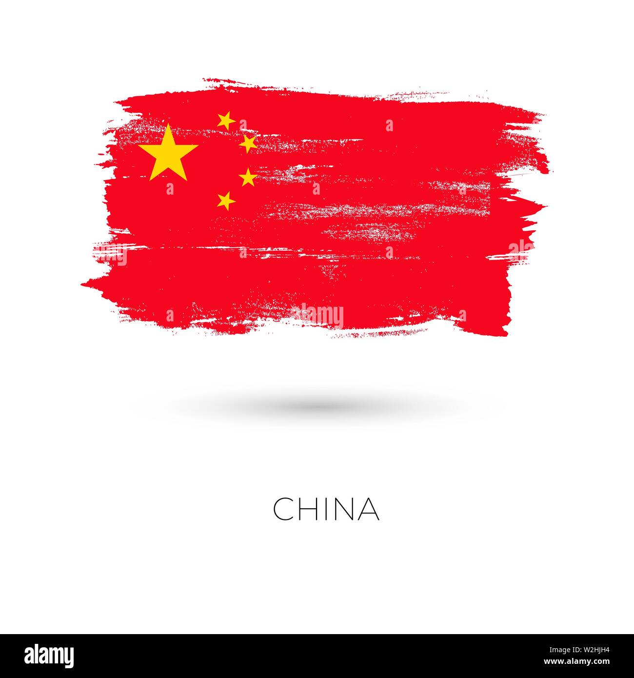 Chinese brush strokes Stock Vector Images - Alamy