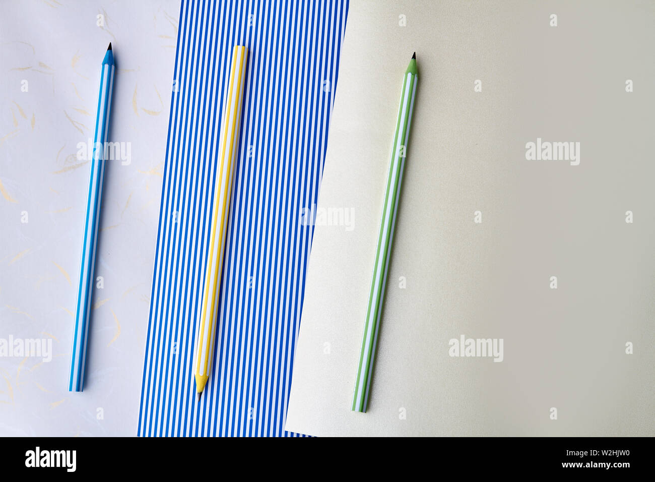 Three paper pencils hi-res stock photography and images - Alamy
