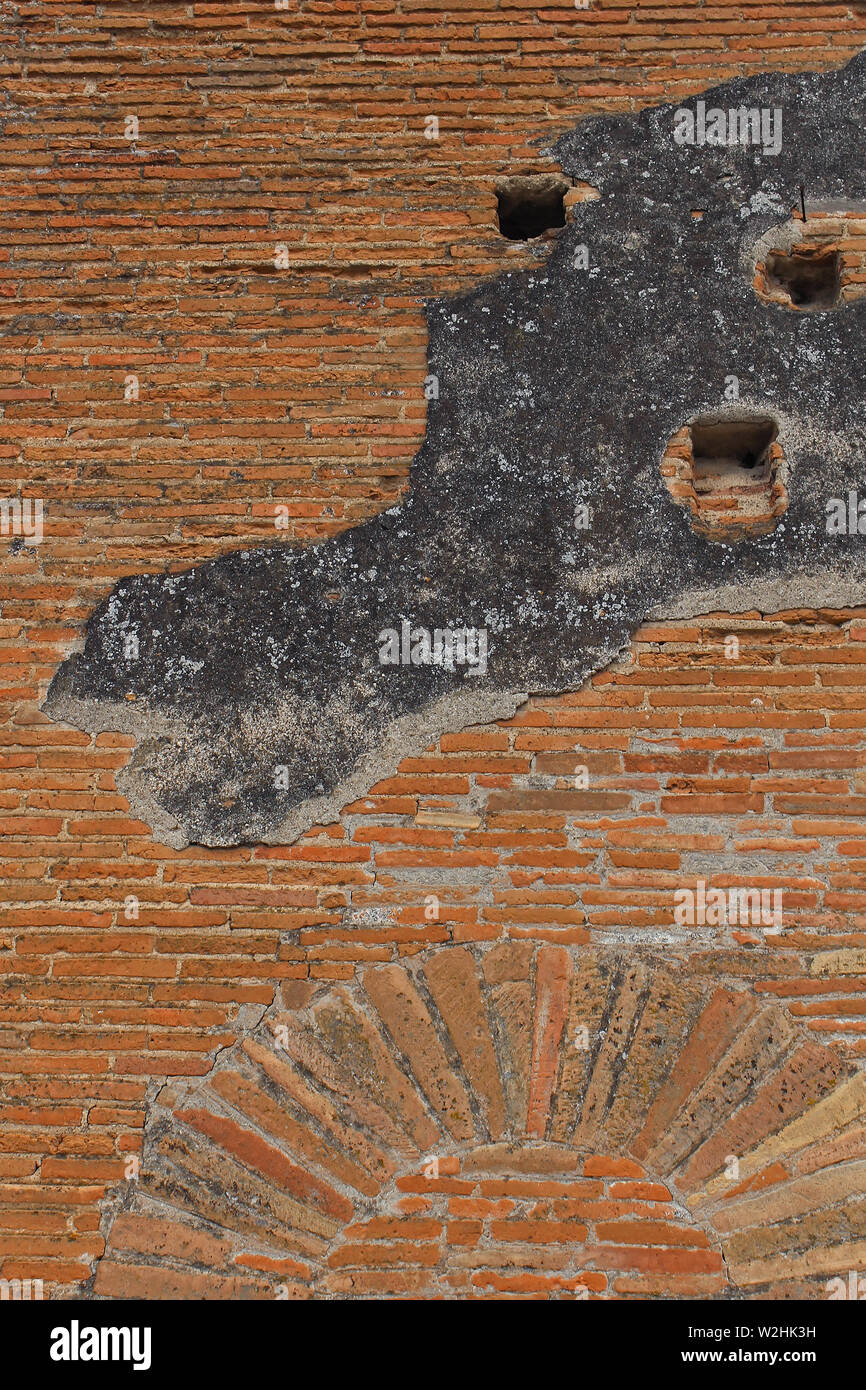 Old faded grunge brick wall texture pattern background Stock Photo - Alamy