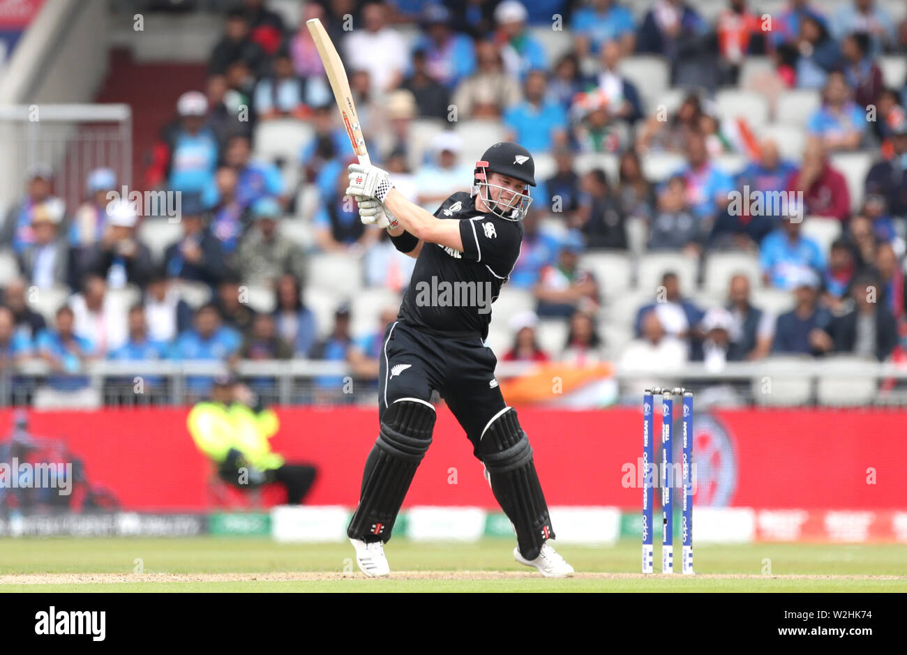 New Zealand's Henry Nicholls in action during the ICC World Cup, Semi ...