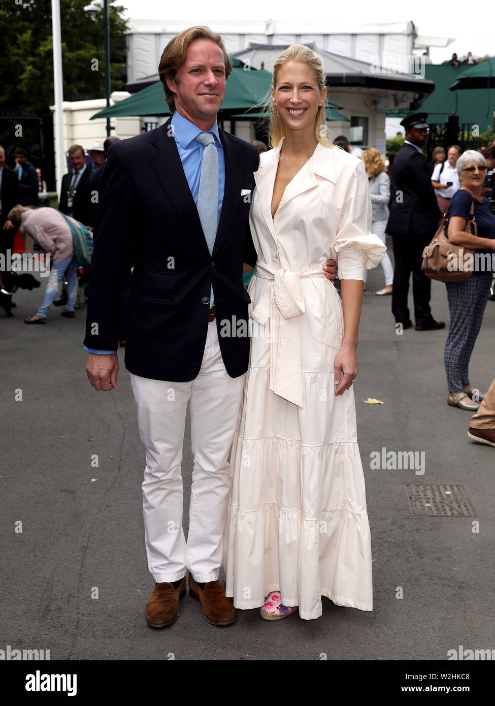 Thomas Kingston and Lady Gabriella Windsor arrive on day eight of the ...