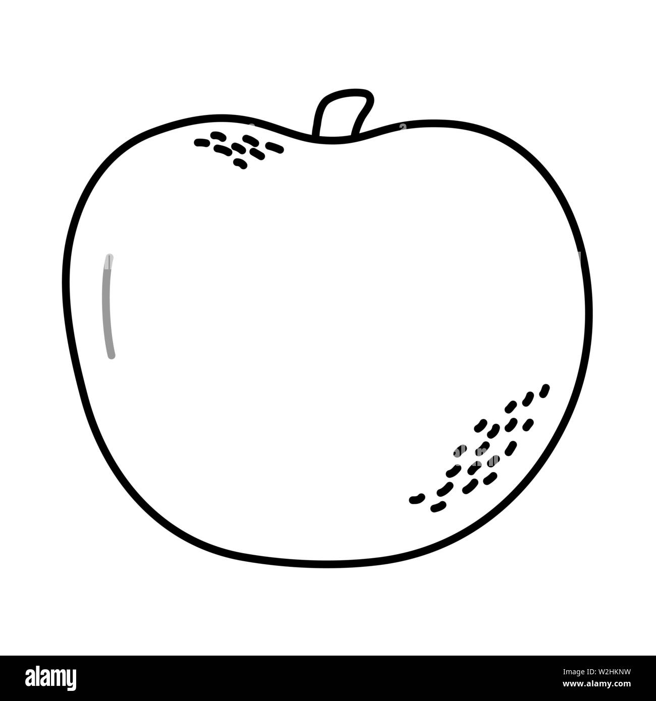 delicious tasty sweet fruit apple cartoon vector illustration graphic ...