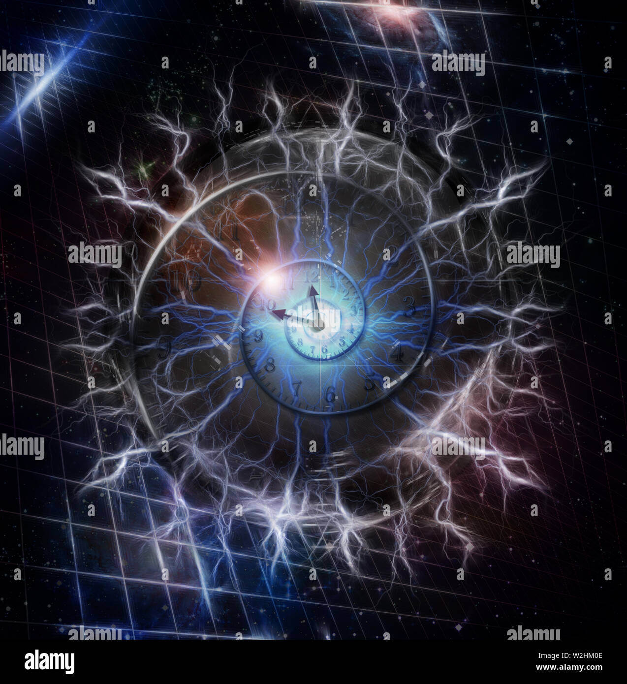 Spiral clock space hi-res stock photography and images - Alamy