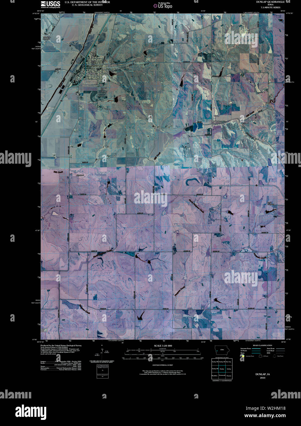 Dunlap map hi-res stock photography and images - Alamy