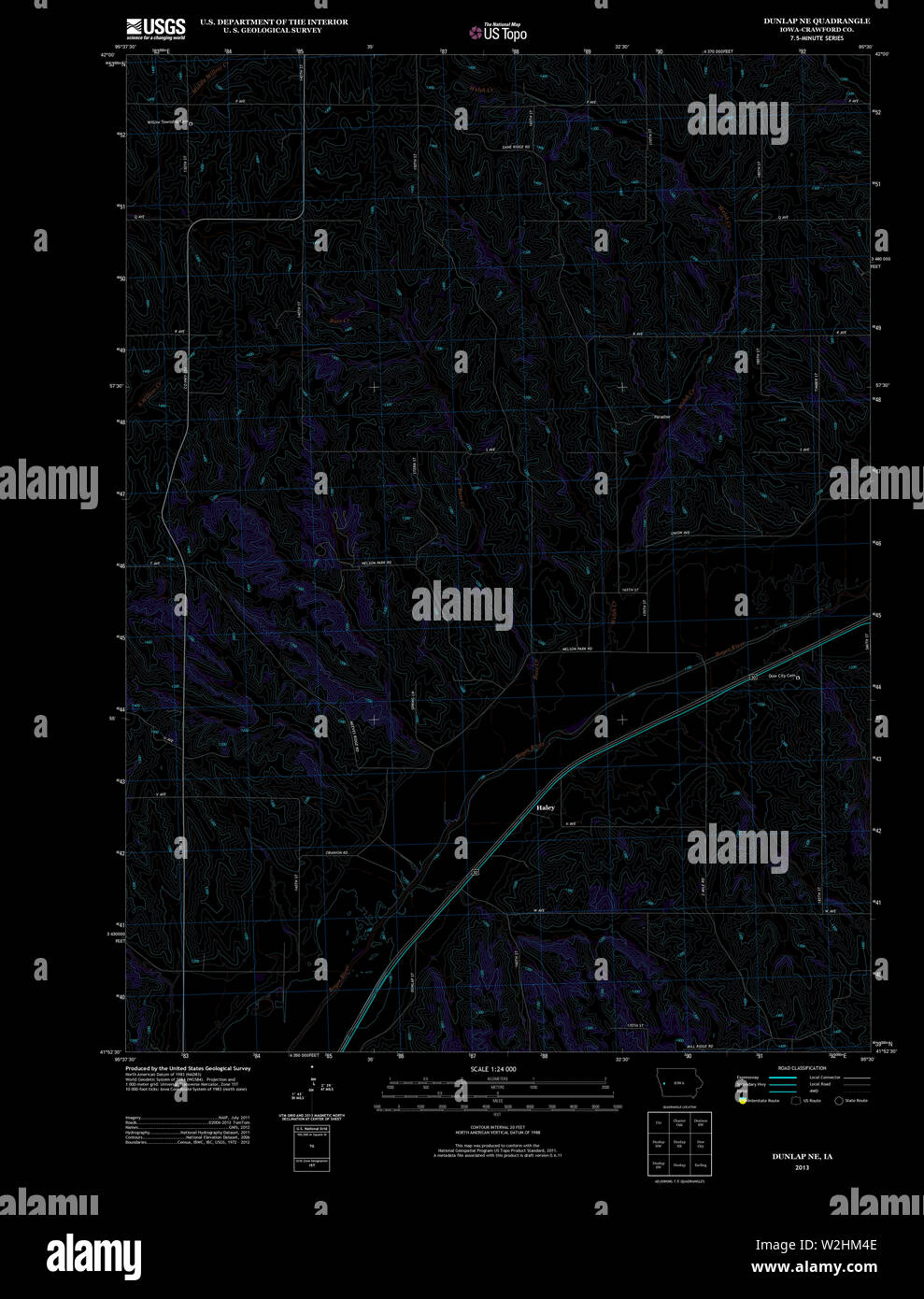 Map of dunlap hi-res stock photography and images - Alamy