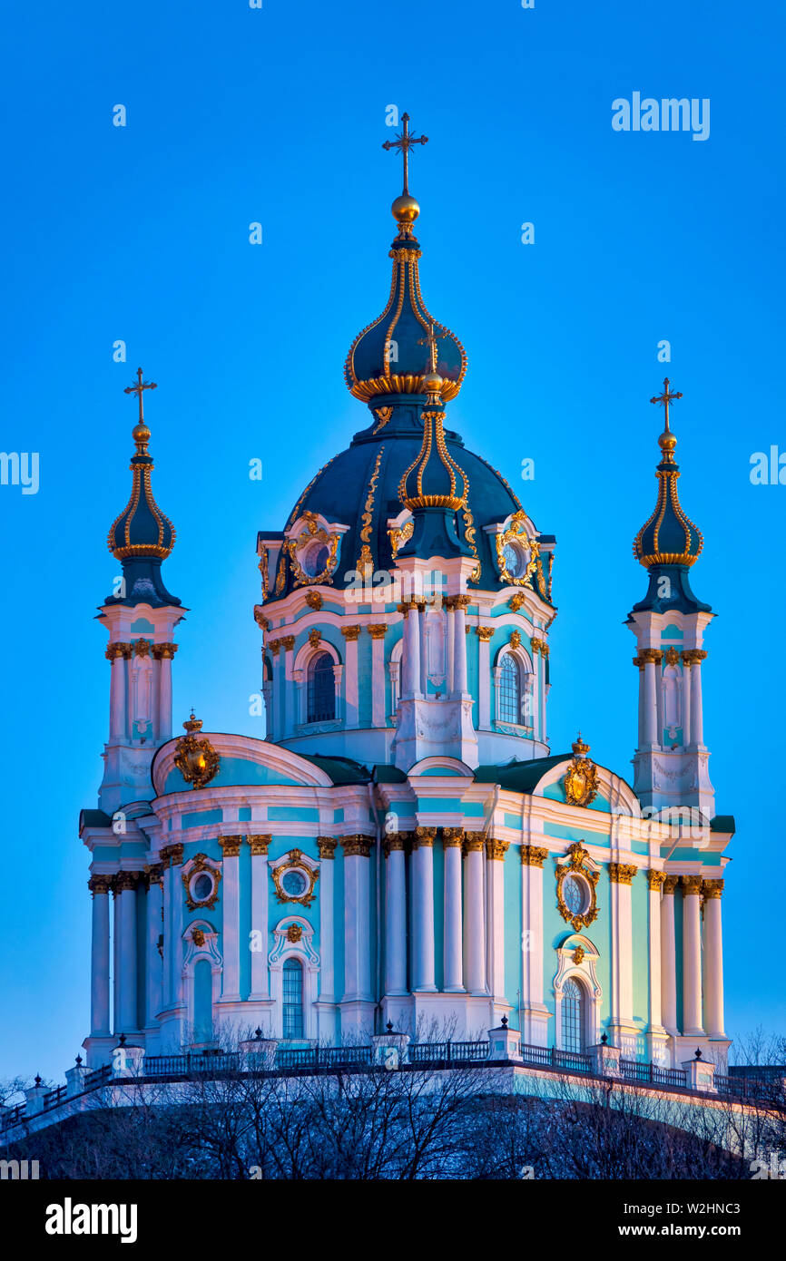 St Andrew's Church, Kiev, Ukraine Stock Photo - Alamy