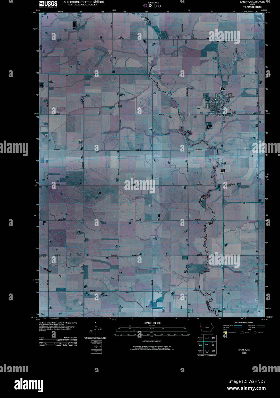 Map of early iowa hi-res stock photography and images - Alamy