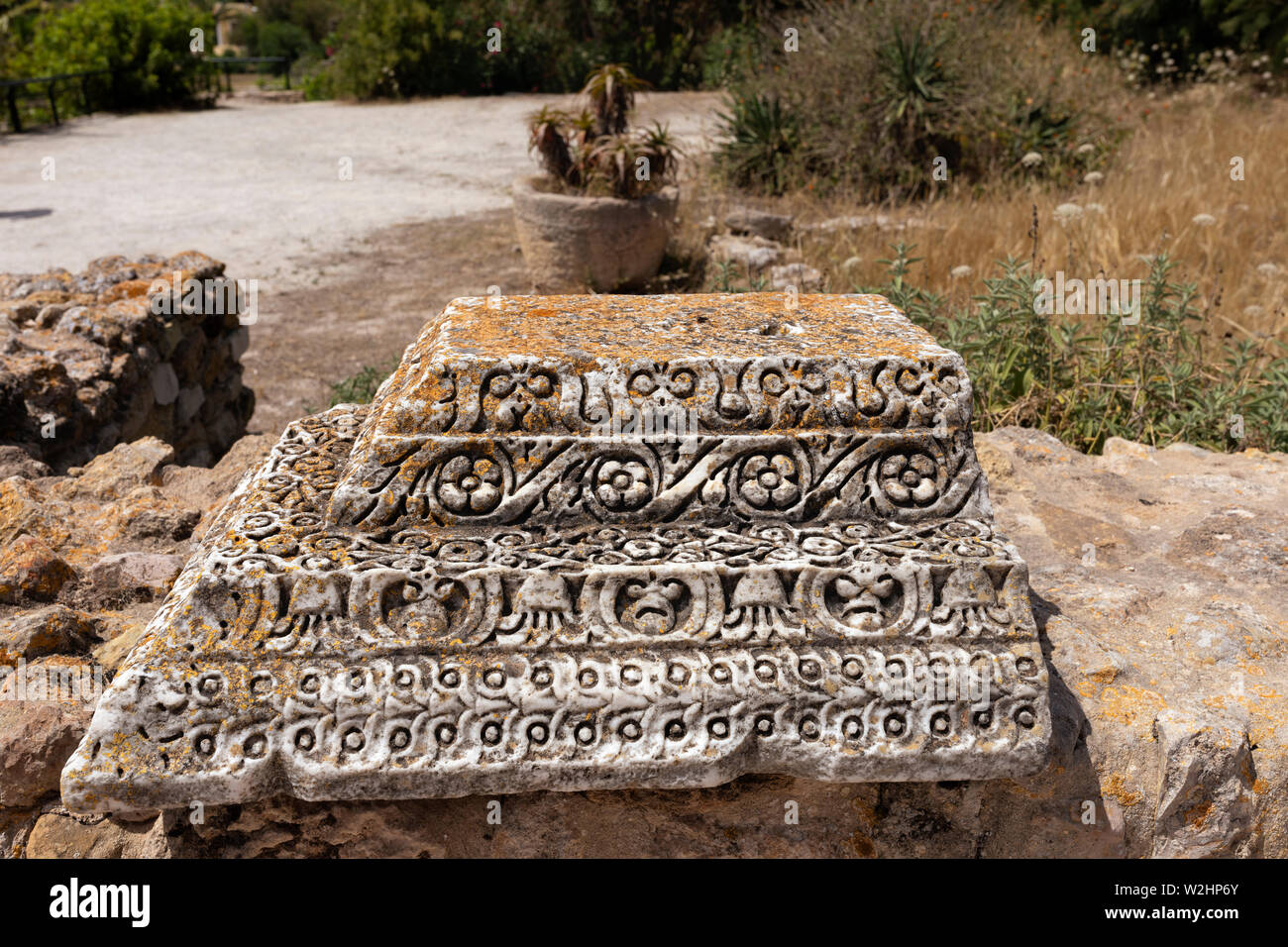 Ruins of the Roman Baths of Carthage, Tunisia, 21 Jun 2019 Stock Photo ...