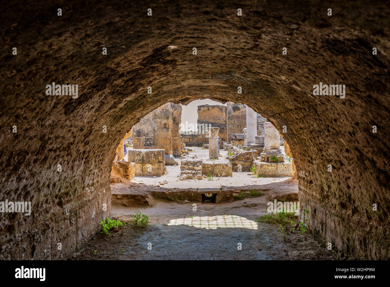 Ruins of the Roman Baths of Carthage, Tunisia, 21 Jun 2019 Stock Photo ...
