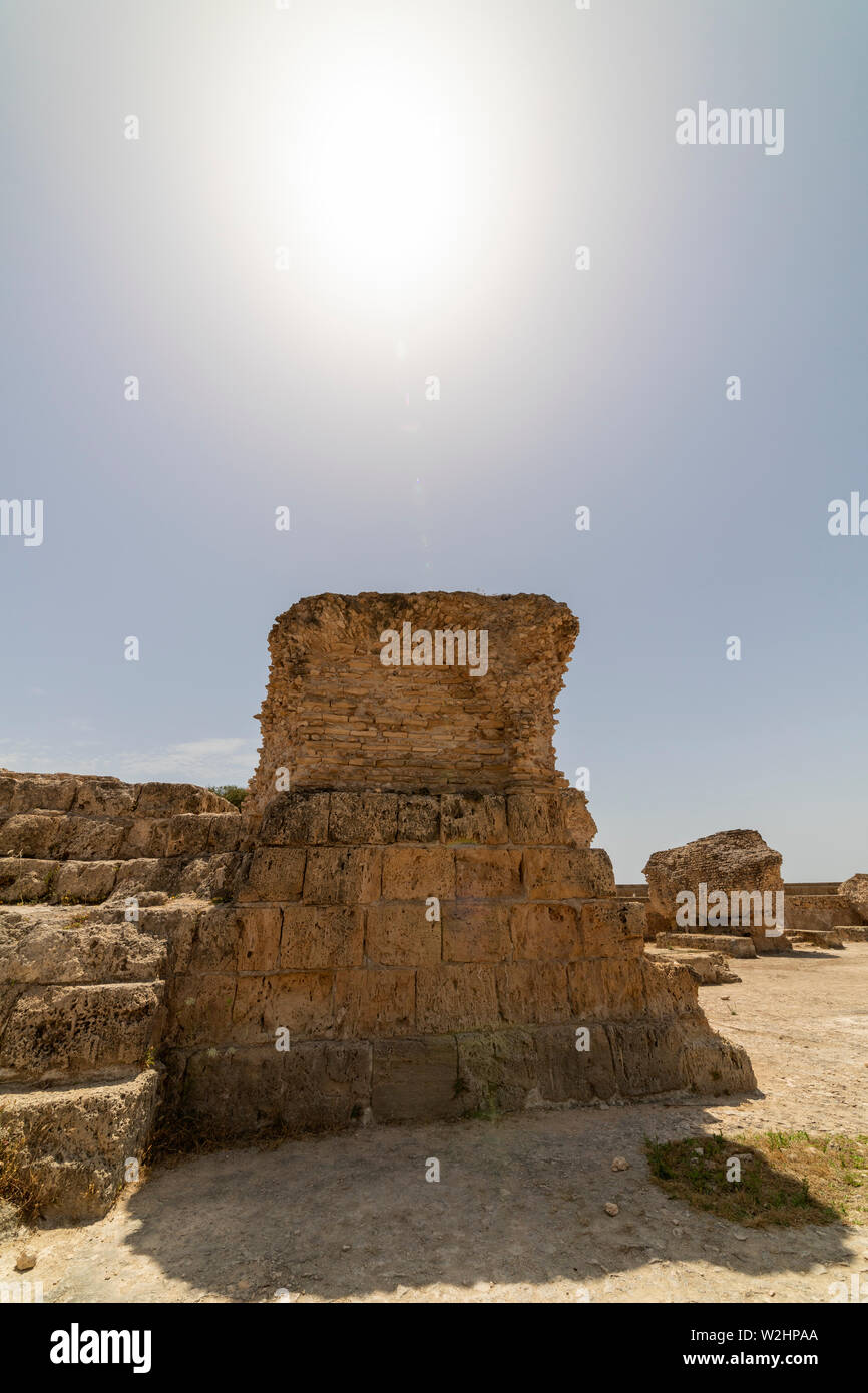 Ruins of the Roman Baths of Carthage, Tunisia, 21 Jun 2019 Stock Photo ...