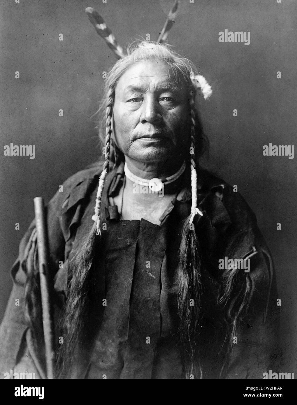 Edward S. Curtis Native American Indians - Eagle Child, Atsina man ca ...