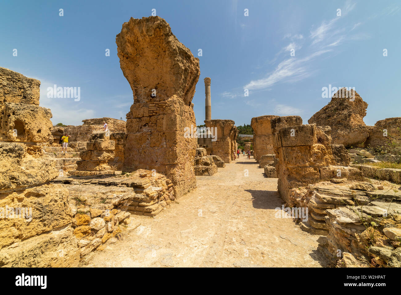 Ruins of the Roman Baths of Carthage, Tunisia, 21 Jun 2019 Stock Photo ...