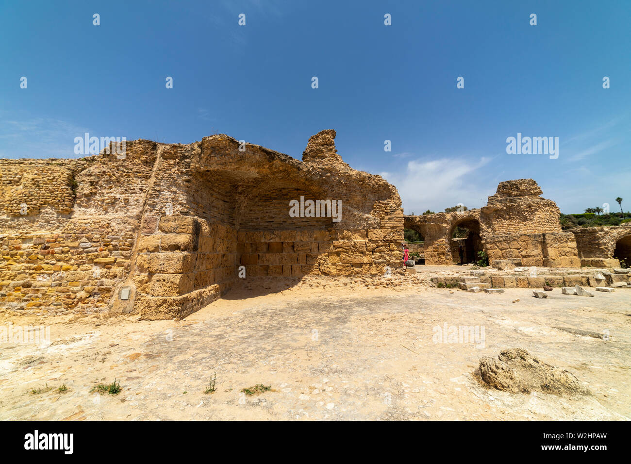 Ruins of the Roman Baths of Carthage, Tunisia, 21 Jun 2019 Stock Photo ...