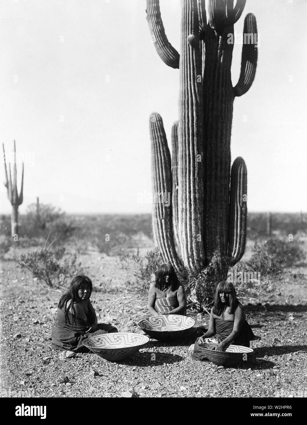Edward S. Curtis Native American Indians - Three Maricopa Indians ...