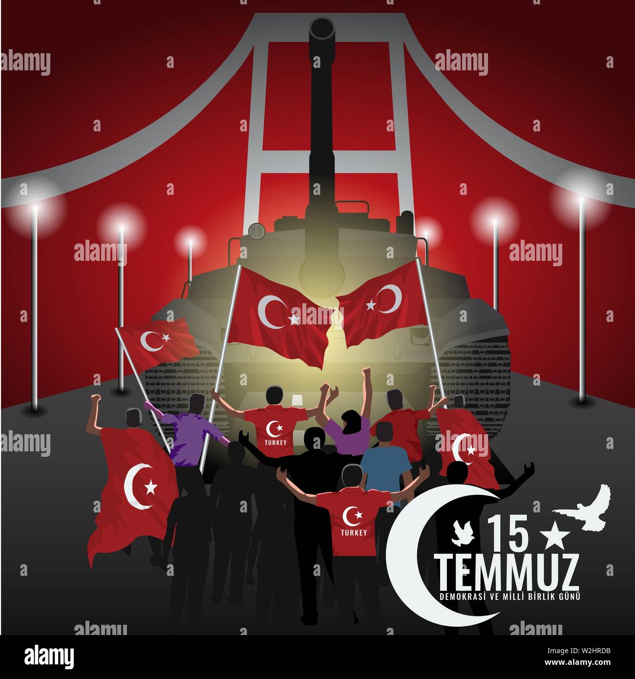 15 july Day Turkey. Translation of title in Turkish is 15 July The ...