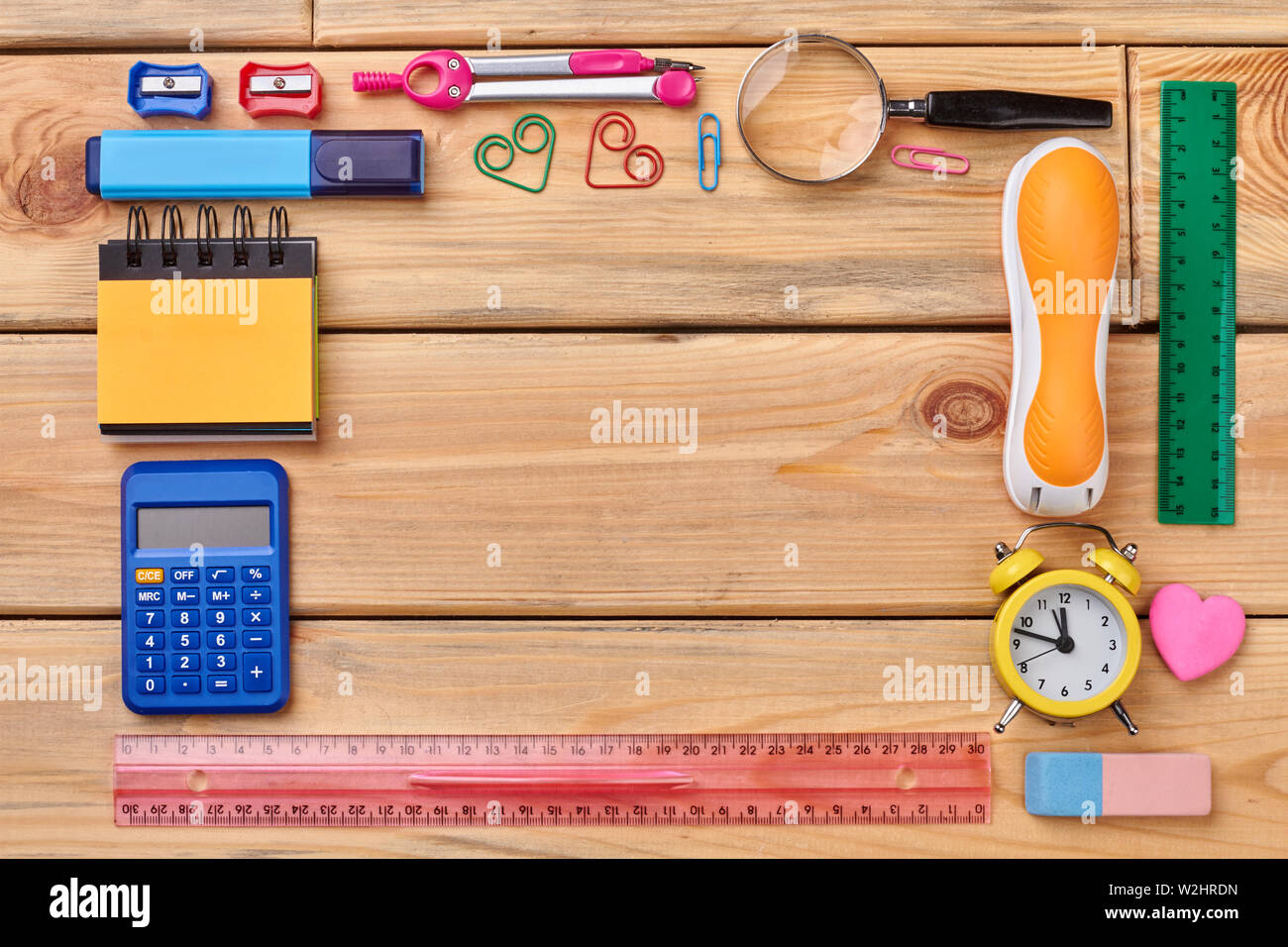 Different office stationery accessories hi-res stock photography and ...