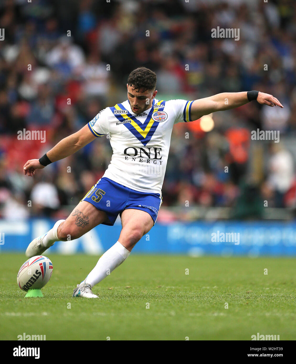 Warrington Wolves' Declan Patton Stock Photo - Alamy