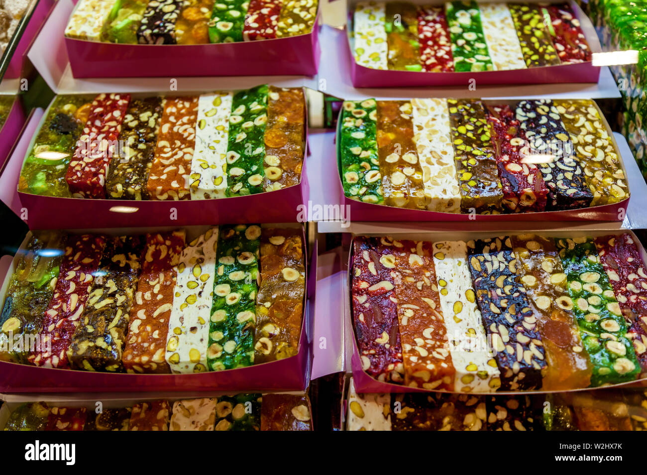 Green turkish delight nuts hi-res stock photography and images - Alamy