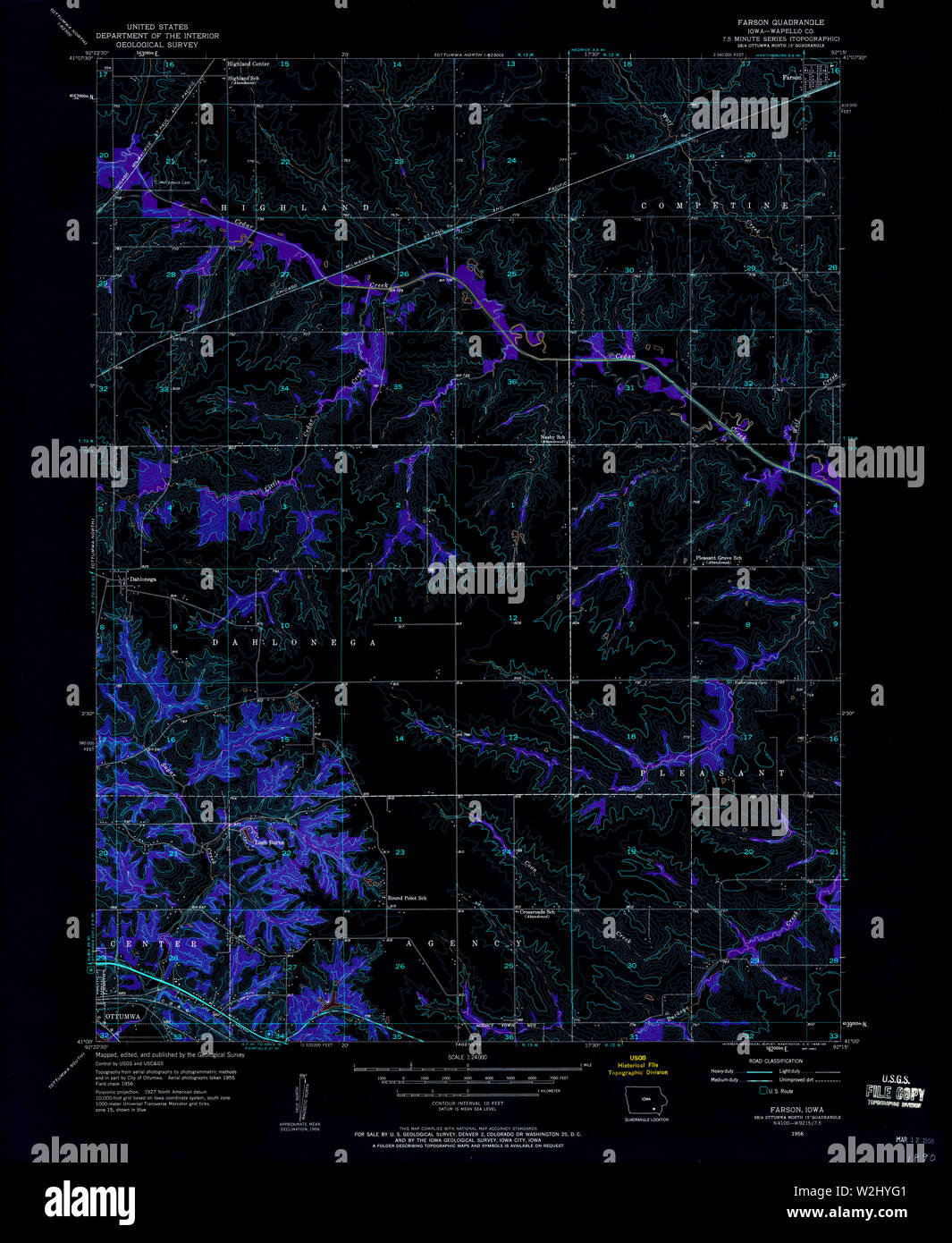 Map of farson hi-res stock photography and images - Alamy